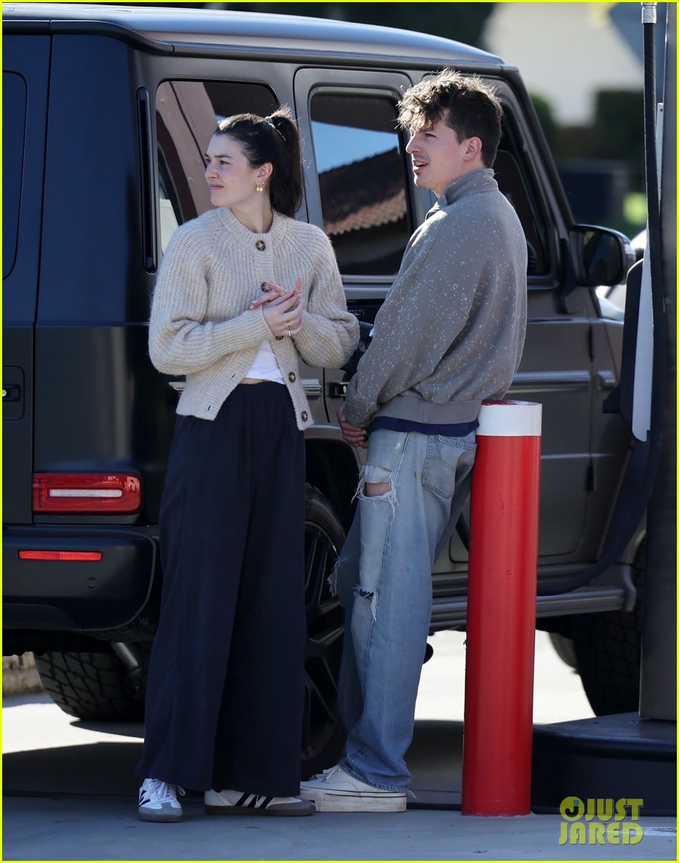 Charlie Puth Packs on PDA with Girlfriend Brooke Sansone During Gas ...