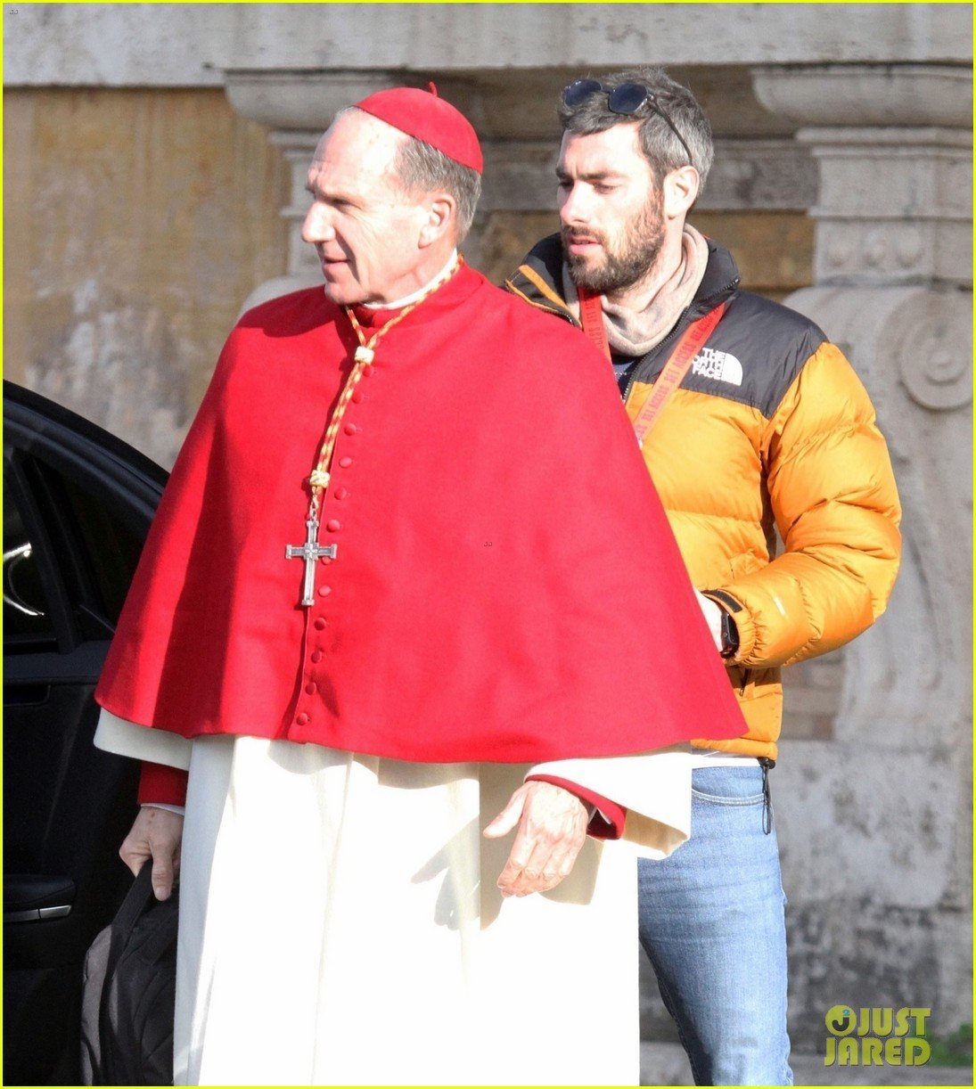 Ralph Fiennes Gets Into Character as Cardinal Lomeli on 'Conclave' Set ...