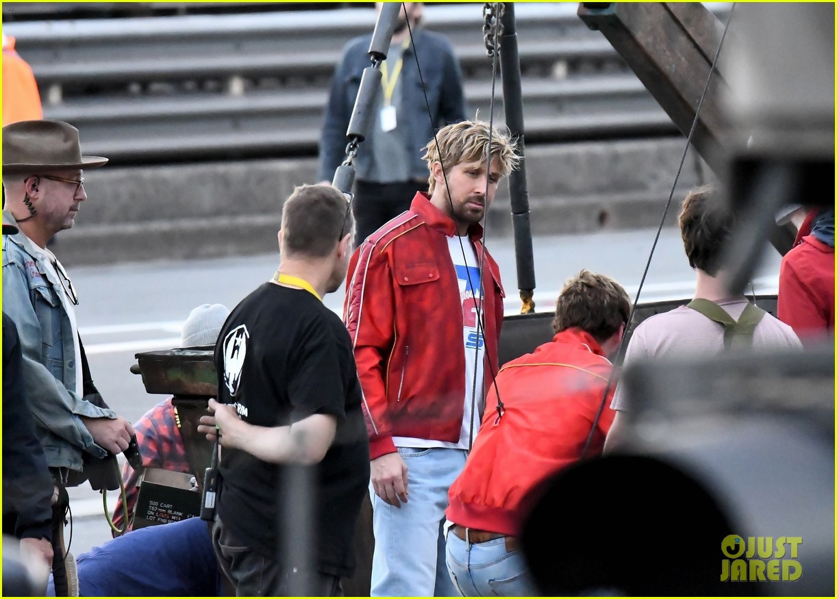 Ryan Gosling Hangs on For Dear Life While Filming 'The Fall Guy' Stunt ...