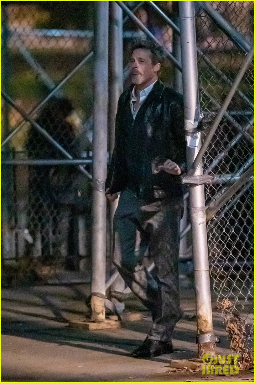 Brad Pitt Chases Down Underwear-Clad Austin Abrams on Set of 'Wolves ...