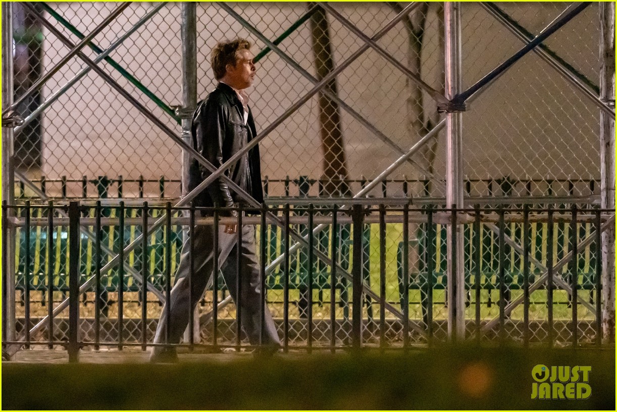 Brad Pitt Chases Down Underwear-Clad Austin Abrams on Set of 'Wolves ...