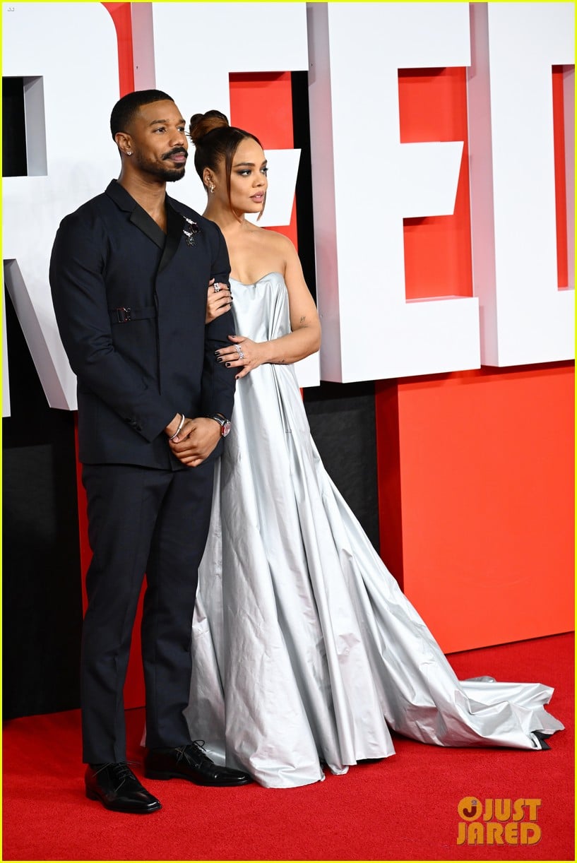 Michael B. Jordan Hugs It Out With Jonathan Majors at 'Creed III ...