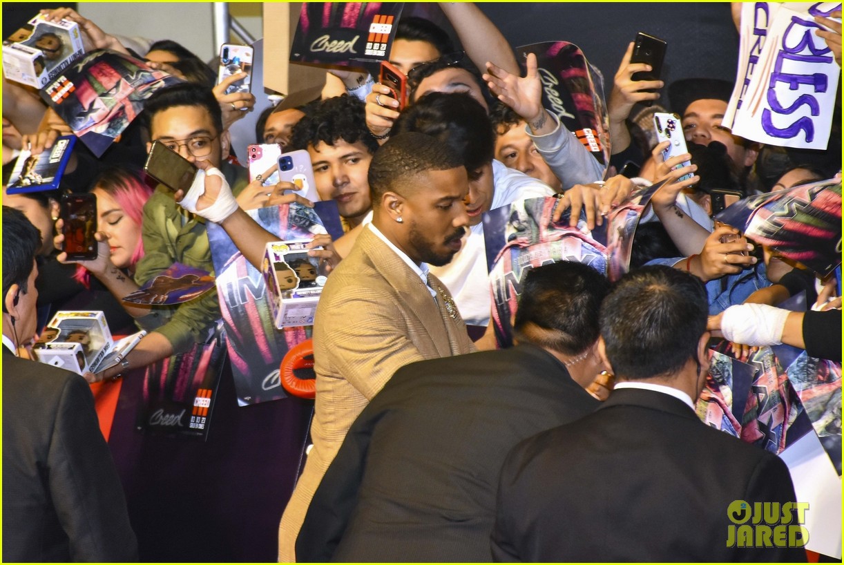 Michael B. Jordan Looks Sharp at 'Creed III' Premiere in Mexico City ...
