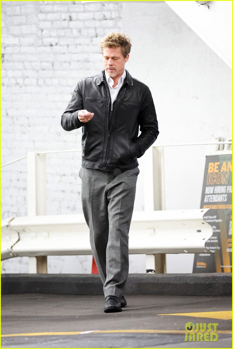 Brad Pitt & George Clooney Film Late-Night Scenes for 'Wolves' Thriller ...