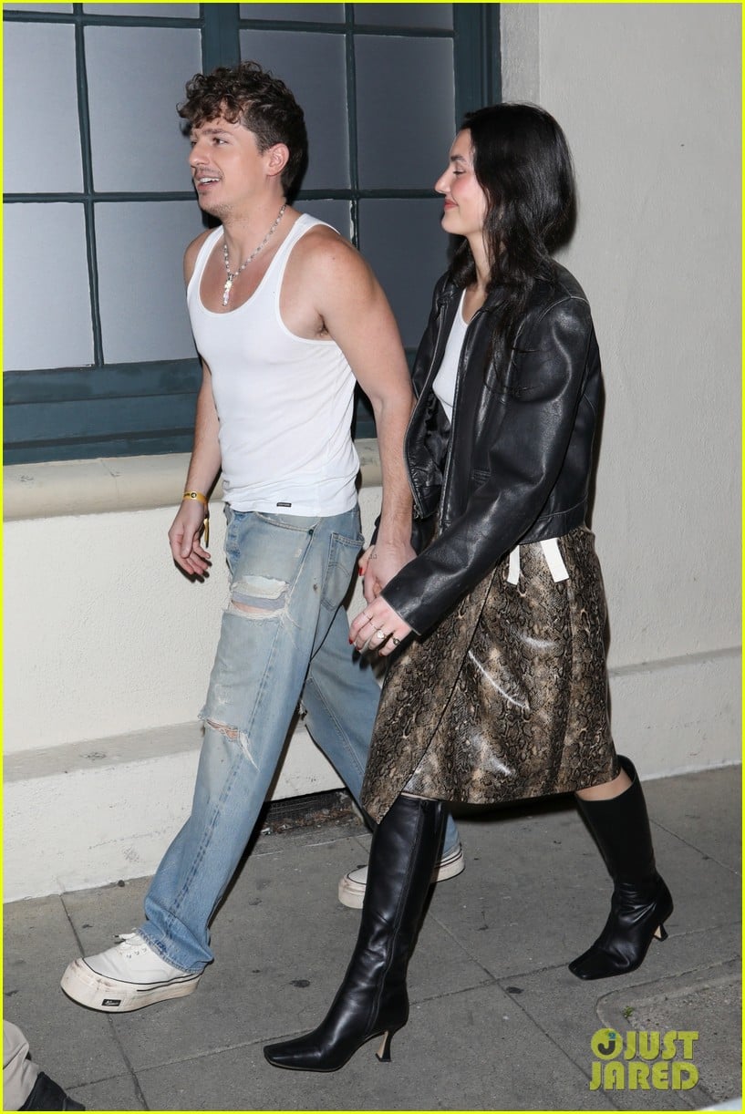 Charlie Puth & Girlfriend Brooke Sansone Hold Hands While Attending Pre ...