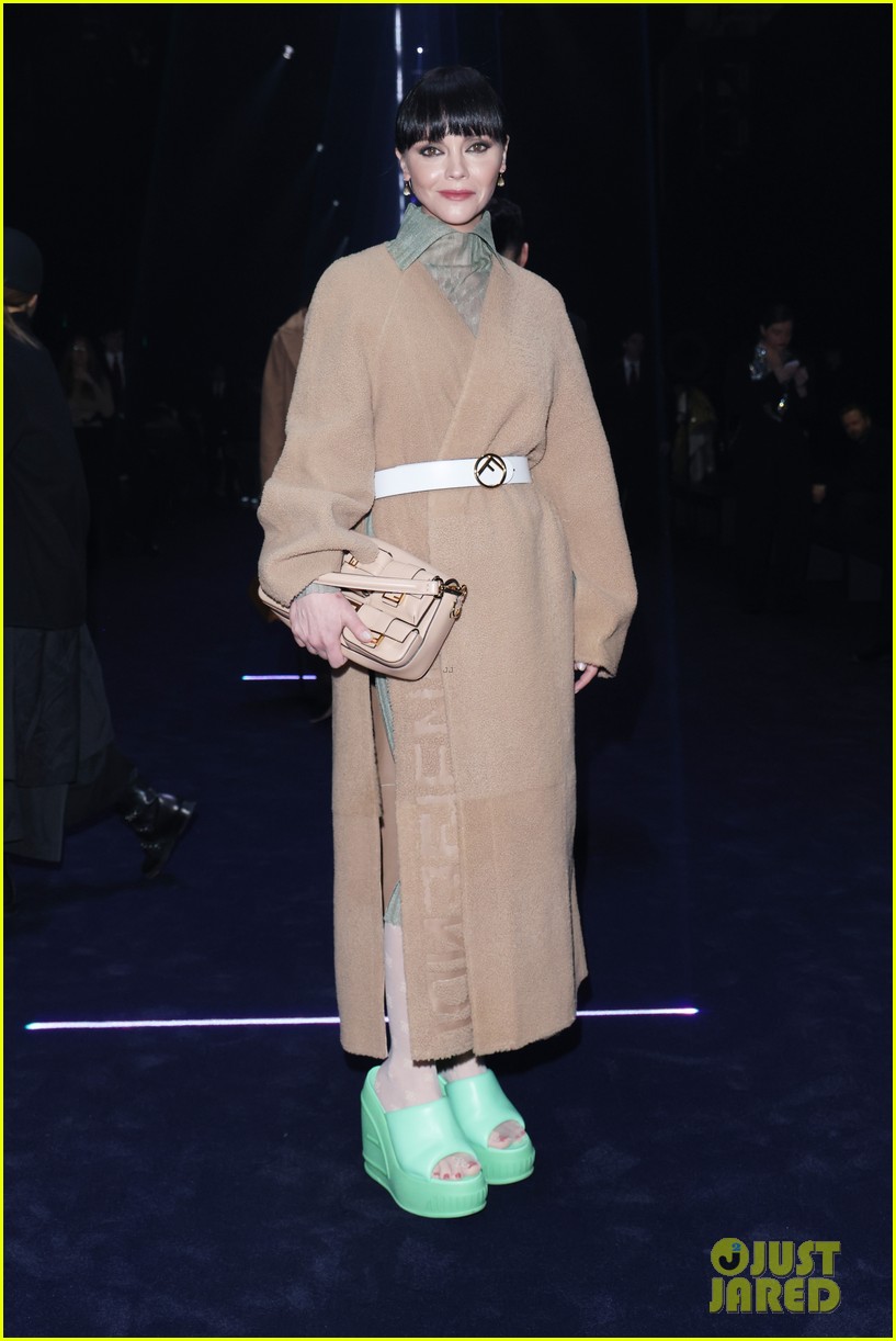 Christina Ricci Sits Front Row at Fendi Fashion Show with Husband Mark ...