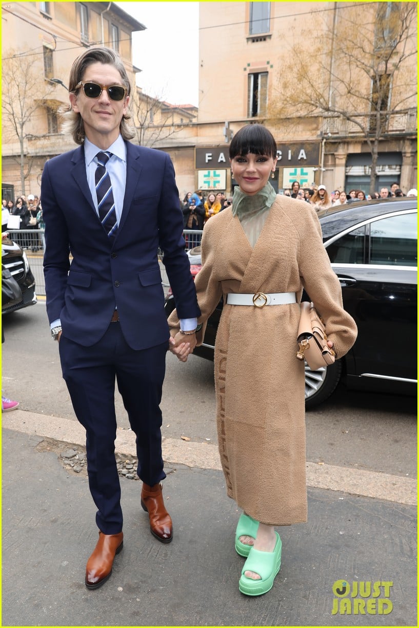 Christina Ricci Sits Front Row at Fendi Fashion Show with Husband Mark ...