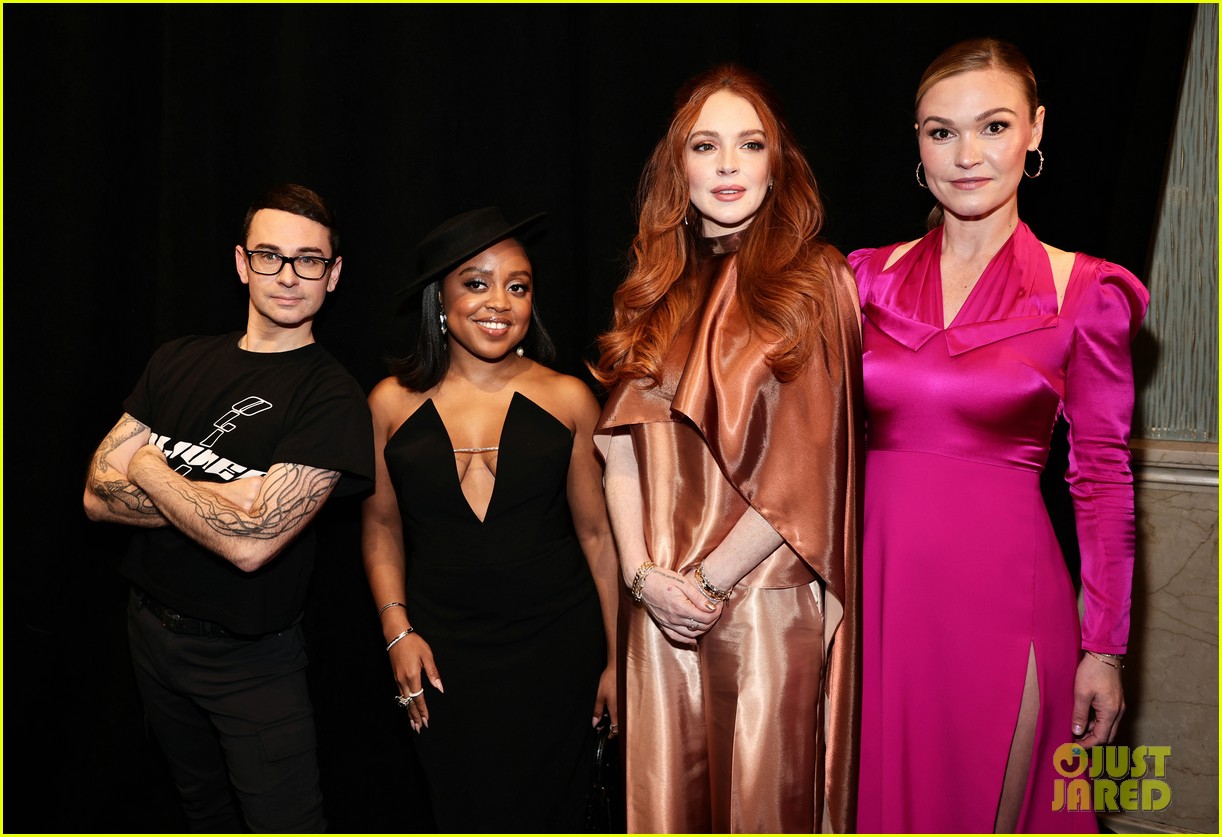 Lindsay Lohan, Quinta Brunson & Julia Stiles Sit Front Row at Christian ...