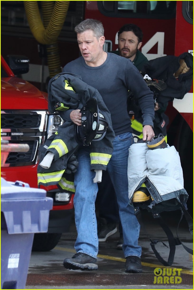 Matt Damon & Casey Affleck Get to Work Filming 'The Instigators' in ...
