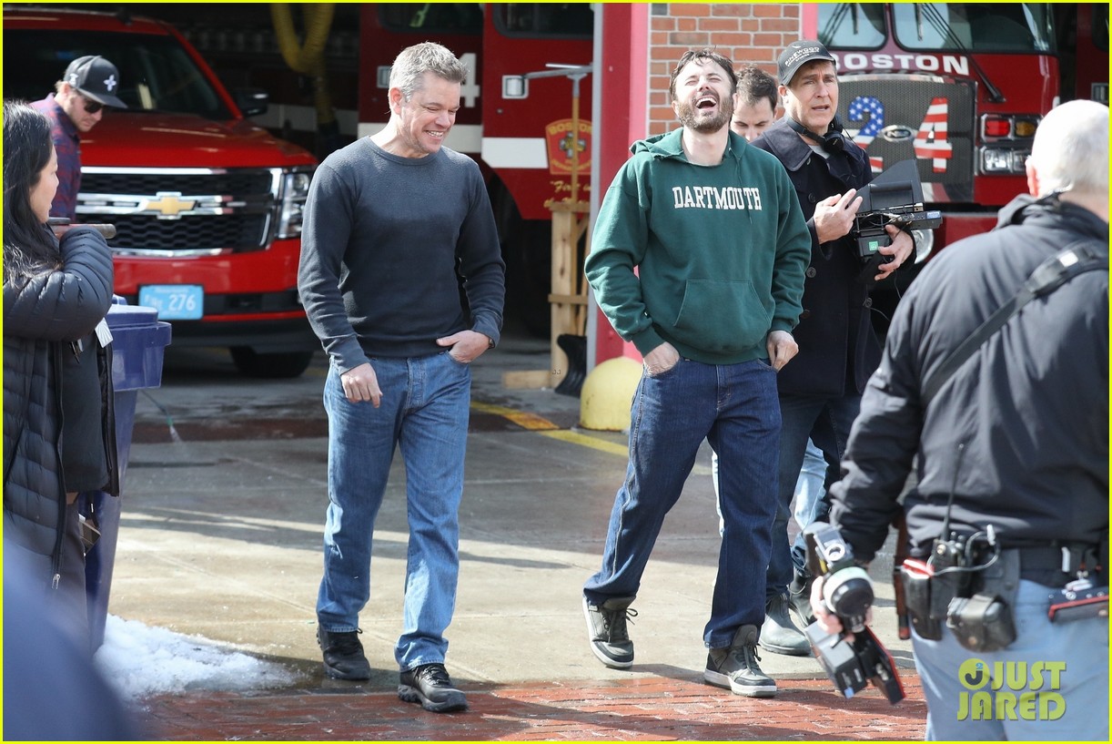 Matt Damon & Casey Affleck Get to Work Filming 'The Instigators' in ...