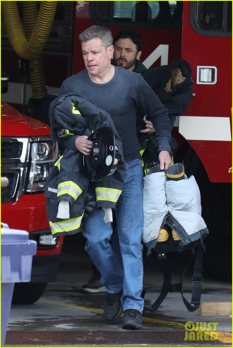 Matt Damon & Casey Affleck Get to Work Filming 'The Instigators' in ...