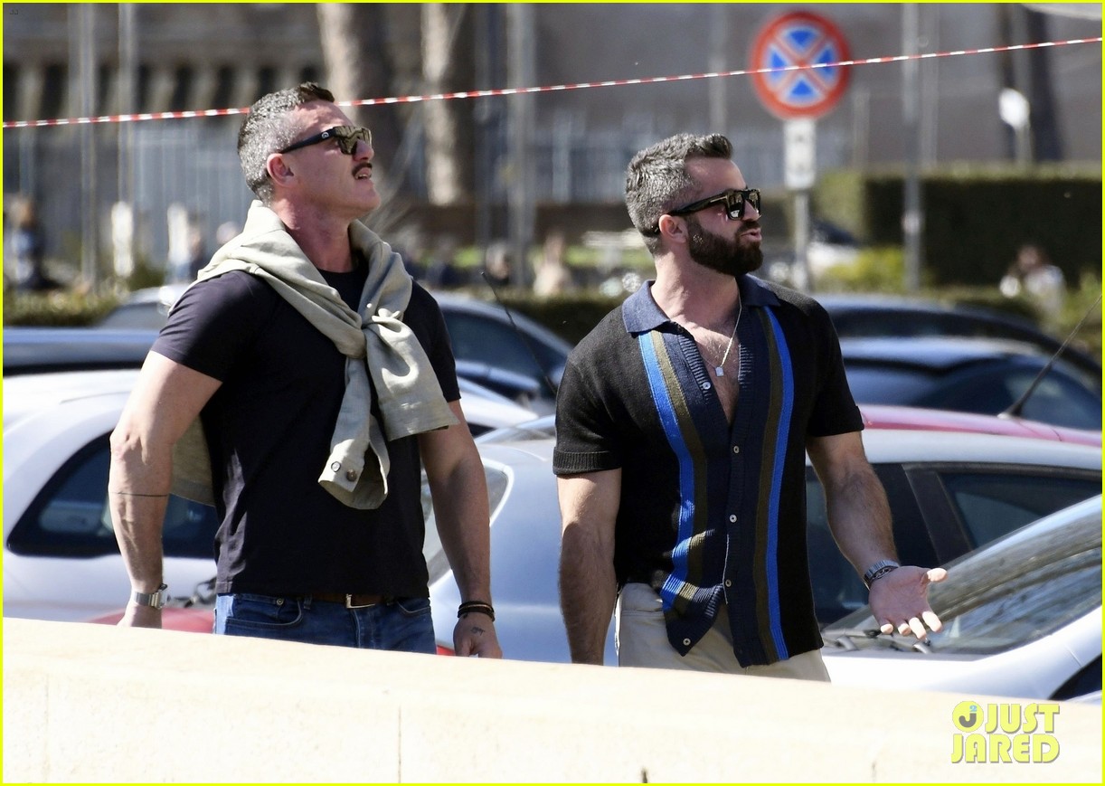 Luke Evans Spotted Sightseeing in Rome with Boyfriend Fran Tomas ...