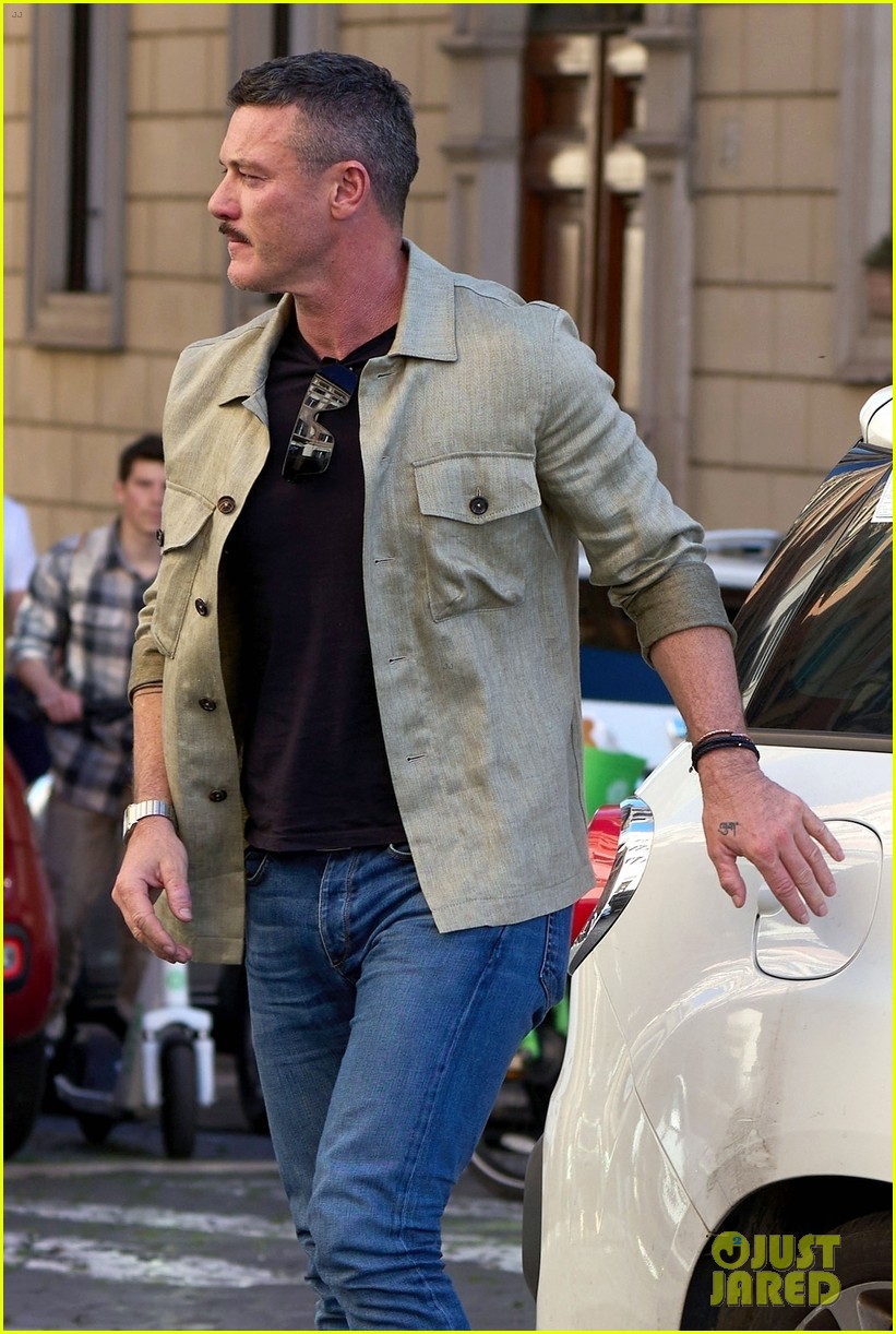 Luke Evans Spotted Sightseeing in Rome with Boyfriend Fran Tomas ...