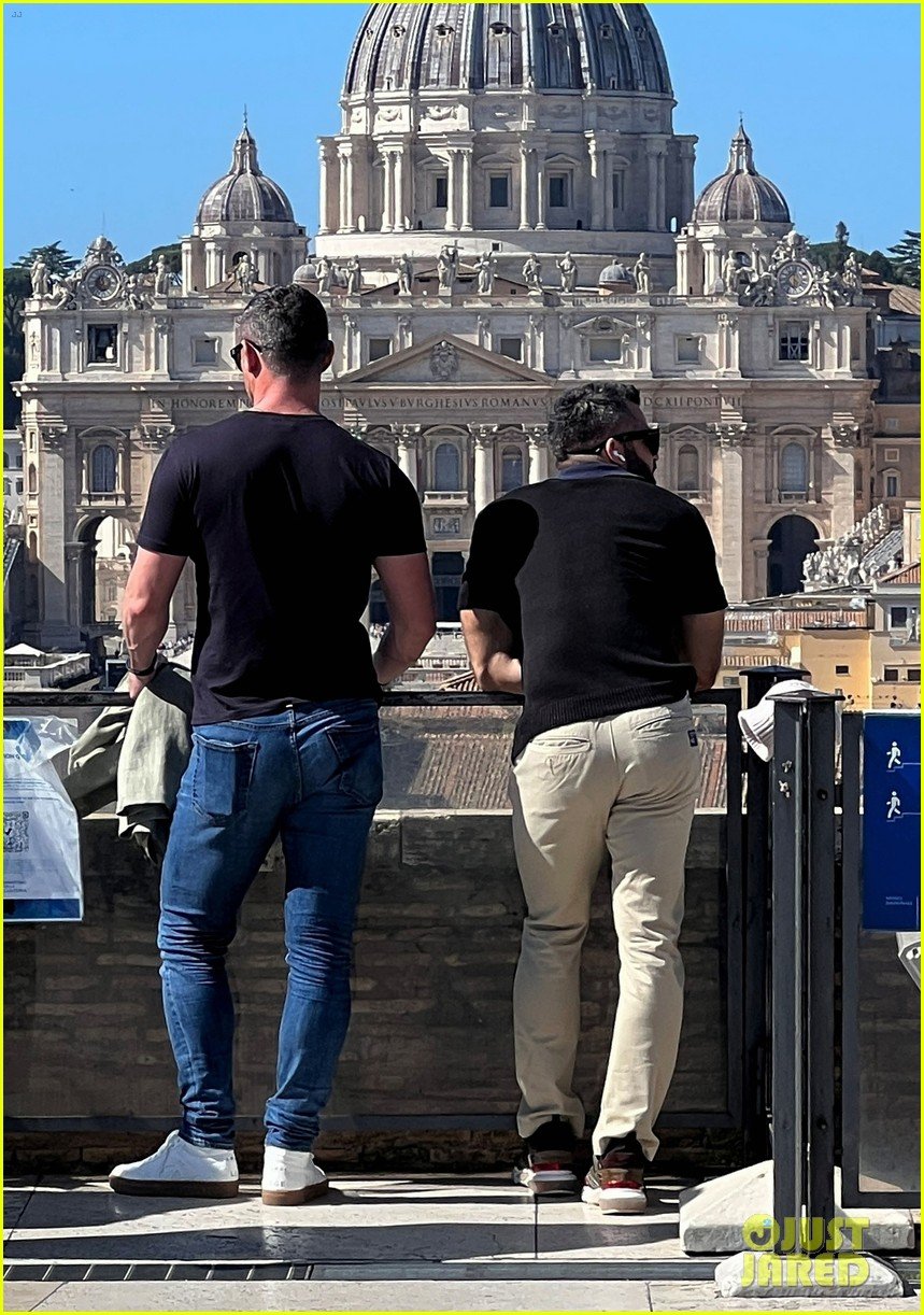 Luke Evans Spotted Sightseeing in Rome with Boyfriend Fran Tomas ...