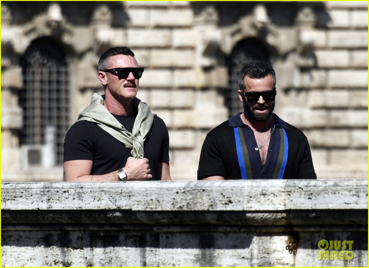Luke Evans Spotted Sightseeing in Rome with Boyfriend Fran Tomas ...