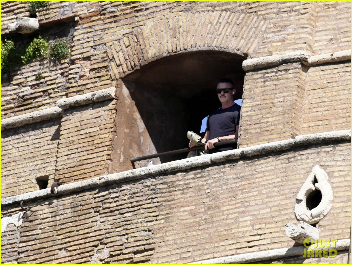Luke Evans Spotted Sightseeing in Rome with Boyfriend Fran Tomas ...