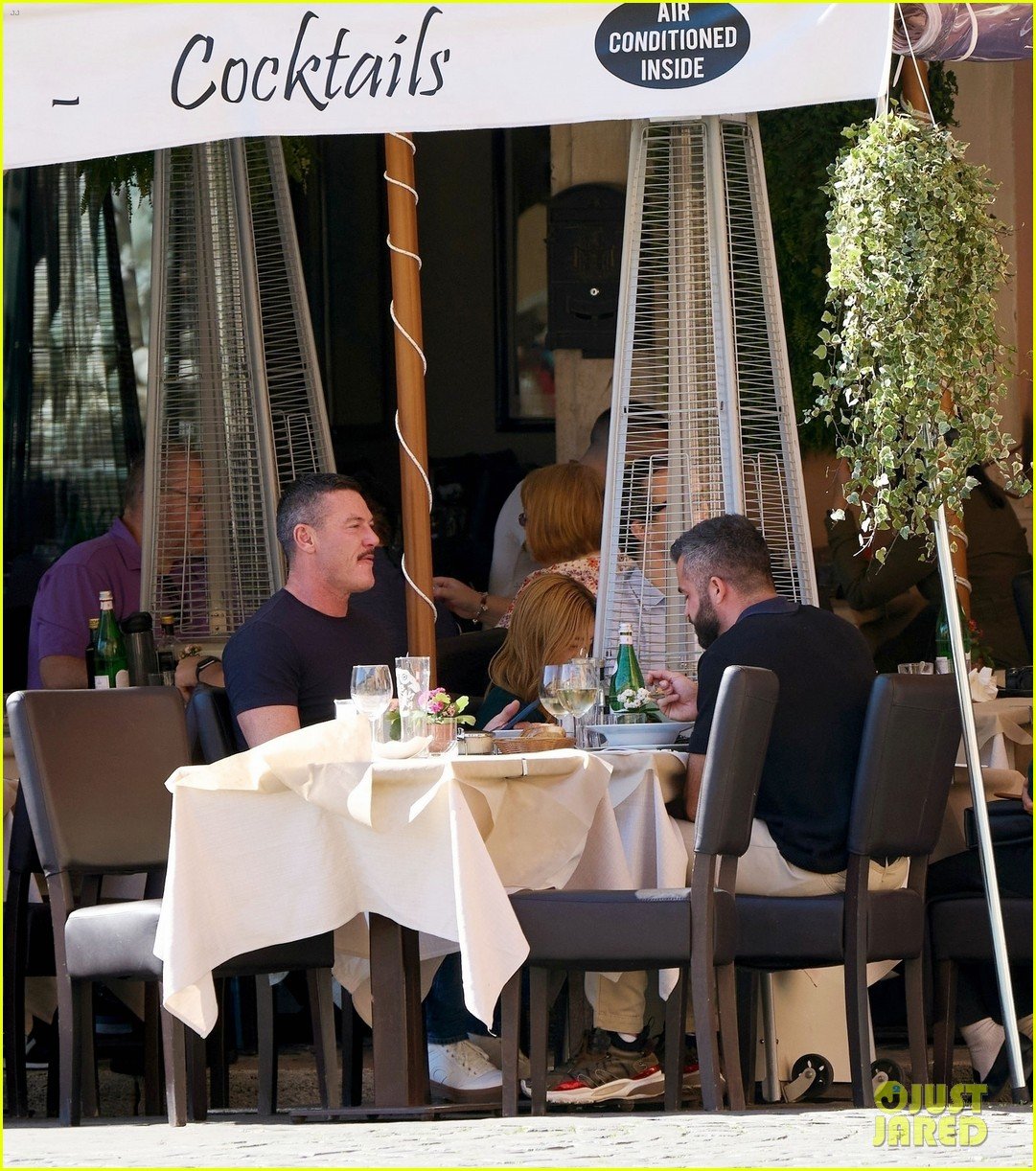 Luke Evans Spotted Sightseeing in Rome with Boyfriend Fran Tomas ...