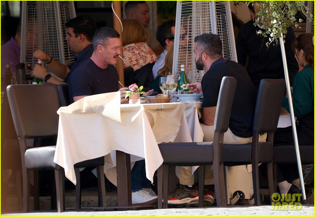 Luke Evans Spotted Sightseeing in Rome with Boyfriend Fran Tomas ...