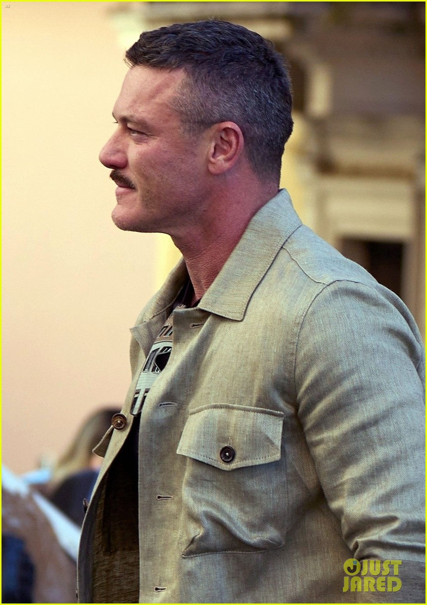 Luke Evans Spotted Sightseeing in Rome with Boyfriend Fran Tomas ...
