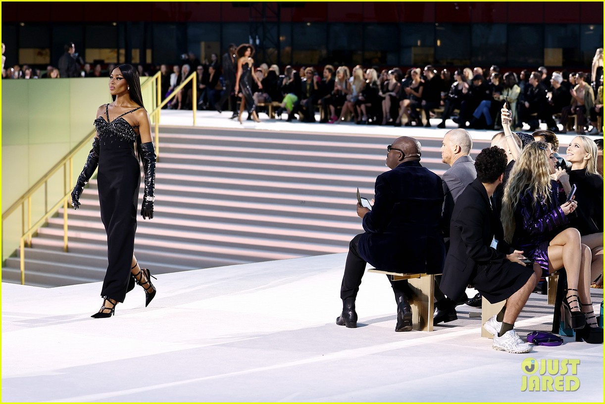 Gigi Hadid Wears Sheer Corseted Dress While Walking in Versace Fashion Show: Photo 4904992 ...