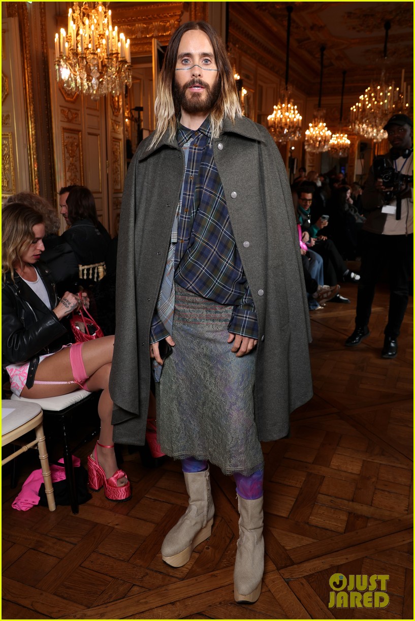 Jared Leto Sits Front Row with Julia Fox & Halsey at Vivienne Westwood ...