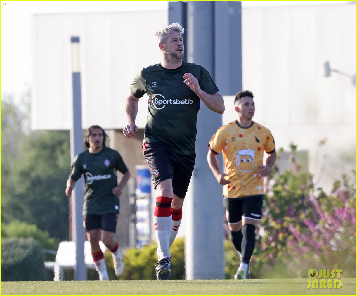 Ant Anstead Strips Down to Underwear on Soccer Field While Changing ...