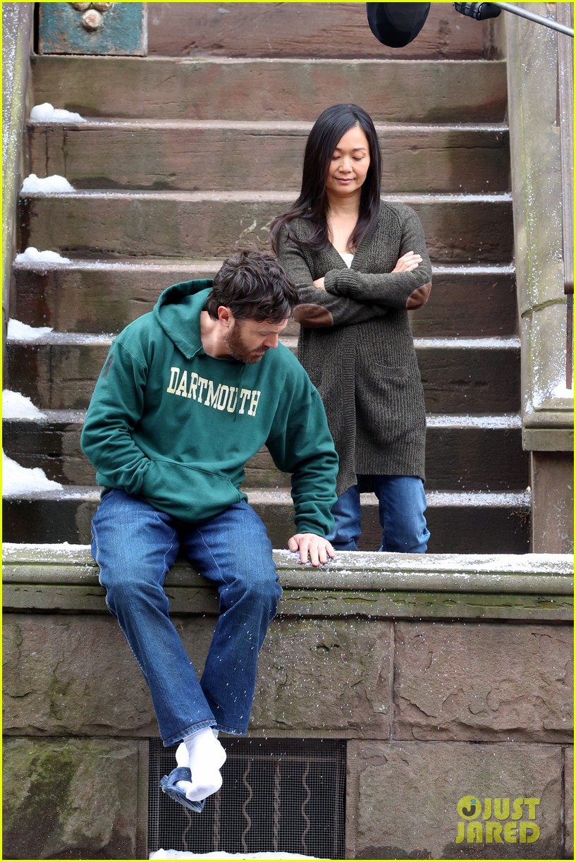 Casey Affleck & Hong Chau Enjoy a Moment Together While Filming 'The ...