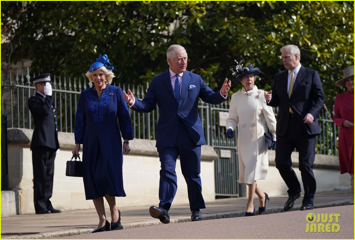 British Royal Family Attends Easter Service at Windsor Castle - Guest ...