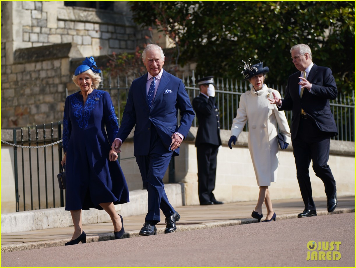 British Royal Family Attends Easter Service at Windsor Castle - Guest ...