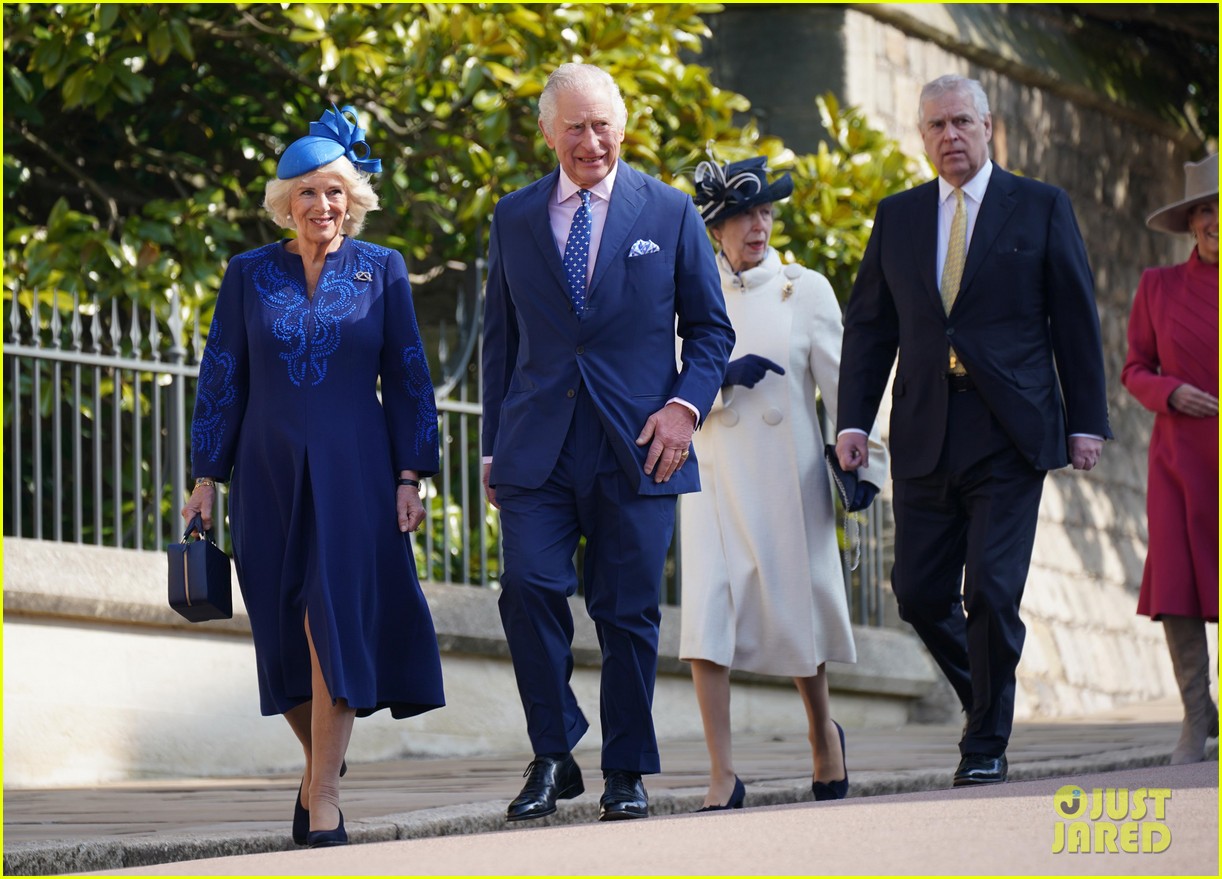 British Royal Family Attends Easter Service at Windsor Castle - Guest ...