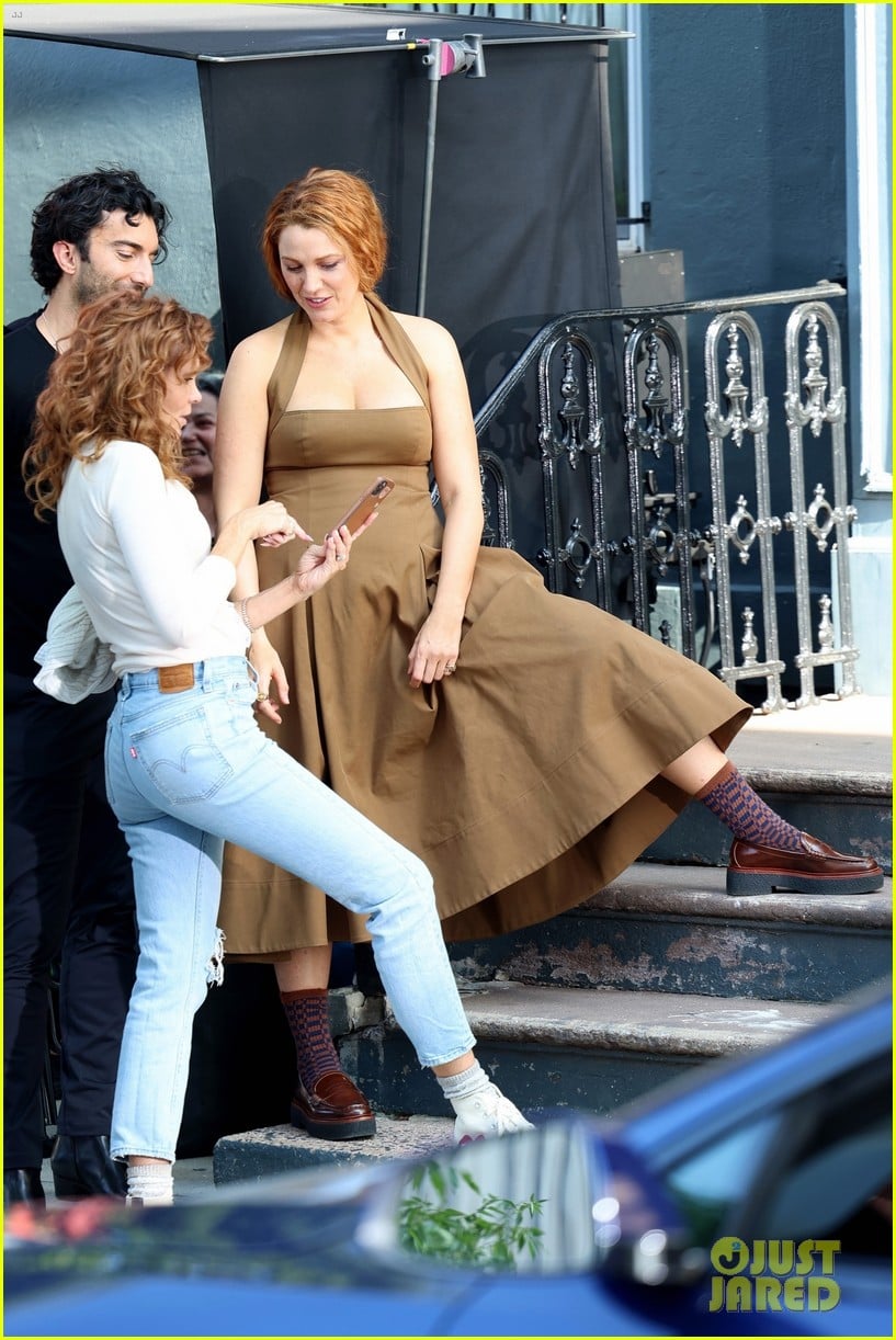 Blake Lively Rocks Red Curly Hair On 'It Ends With Us' Set in NYC ...