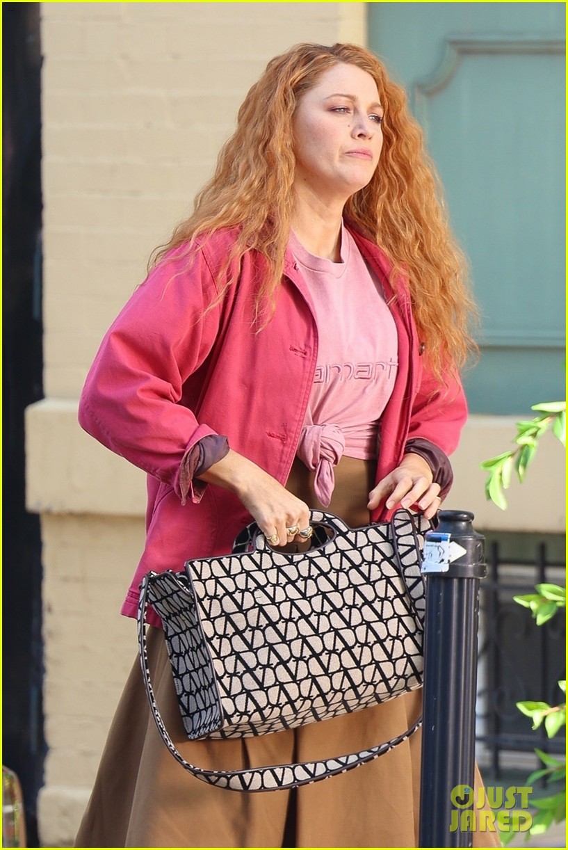 Blake Lively Rocks Red Curly Hair On 'It Ends With Us' Set in NYC ...