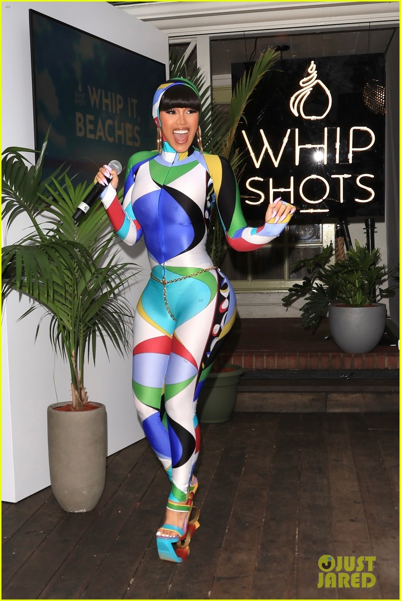 Cardi B Shows Off Her Curves In Vibrant, Figure-Hugging Bodysuit at ...