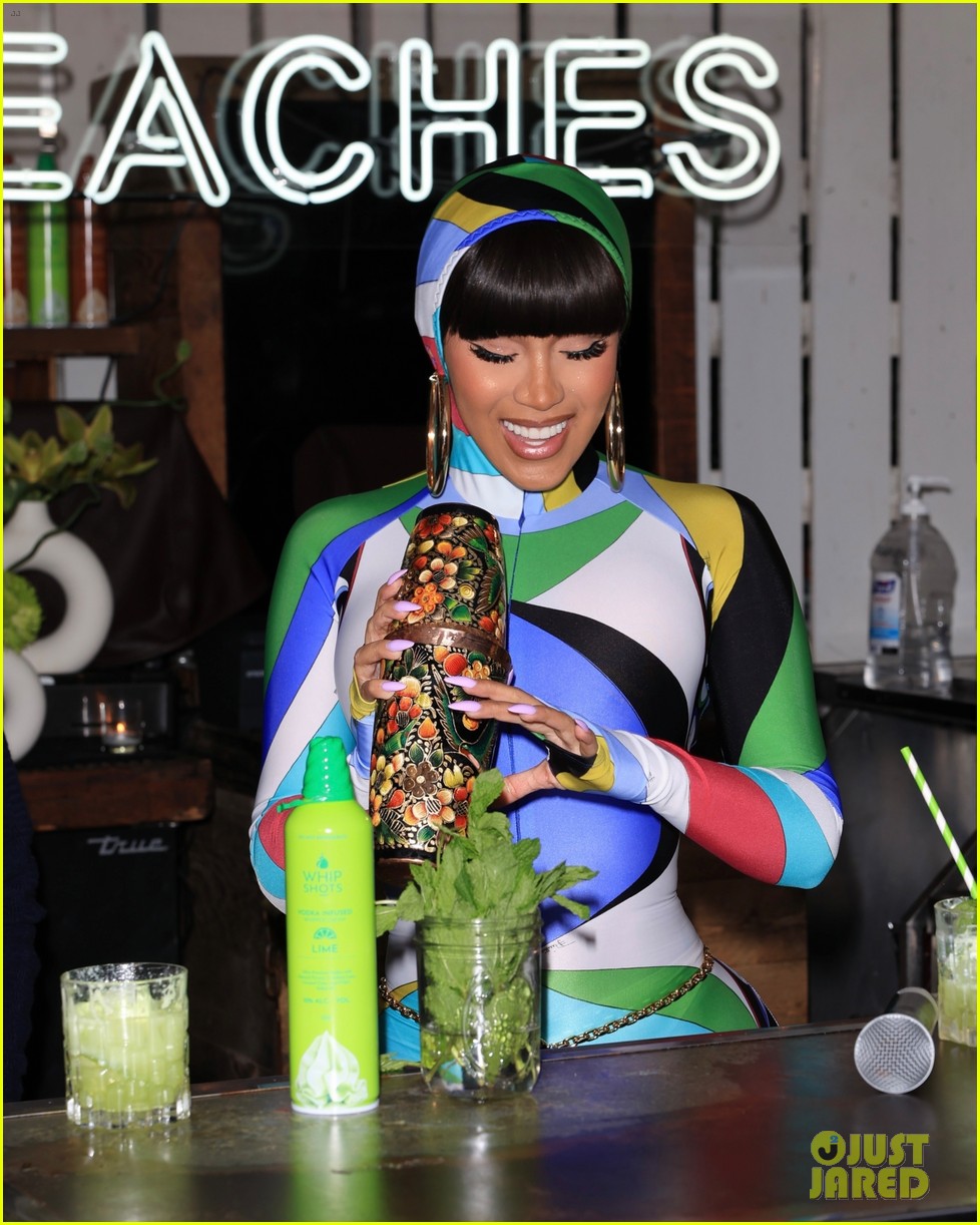 Cardi B Shows Off Her Curves In Vibrant, Figure-Hugging Bodysuit at ...