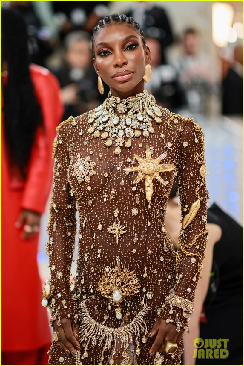 Michaela Coel Is A Bronze Sun Goddess in Schiaparelli at Met Gala 2023 ...