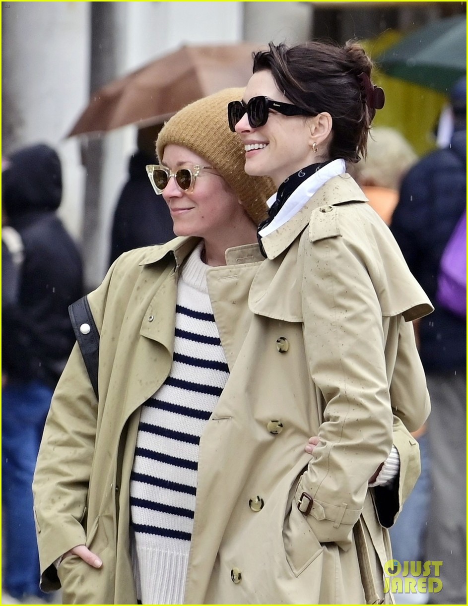 Anne Hathaway Wears Matching Outfits with Stylist Erin Walsh While ...