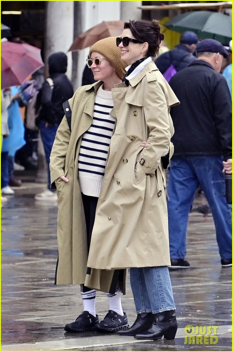 Anne Hathaway Wears Matching Outfits with Stylist Erin Walsh While ...