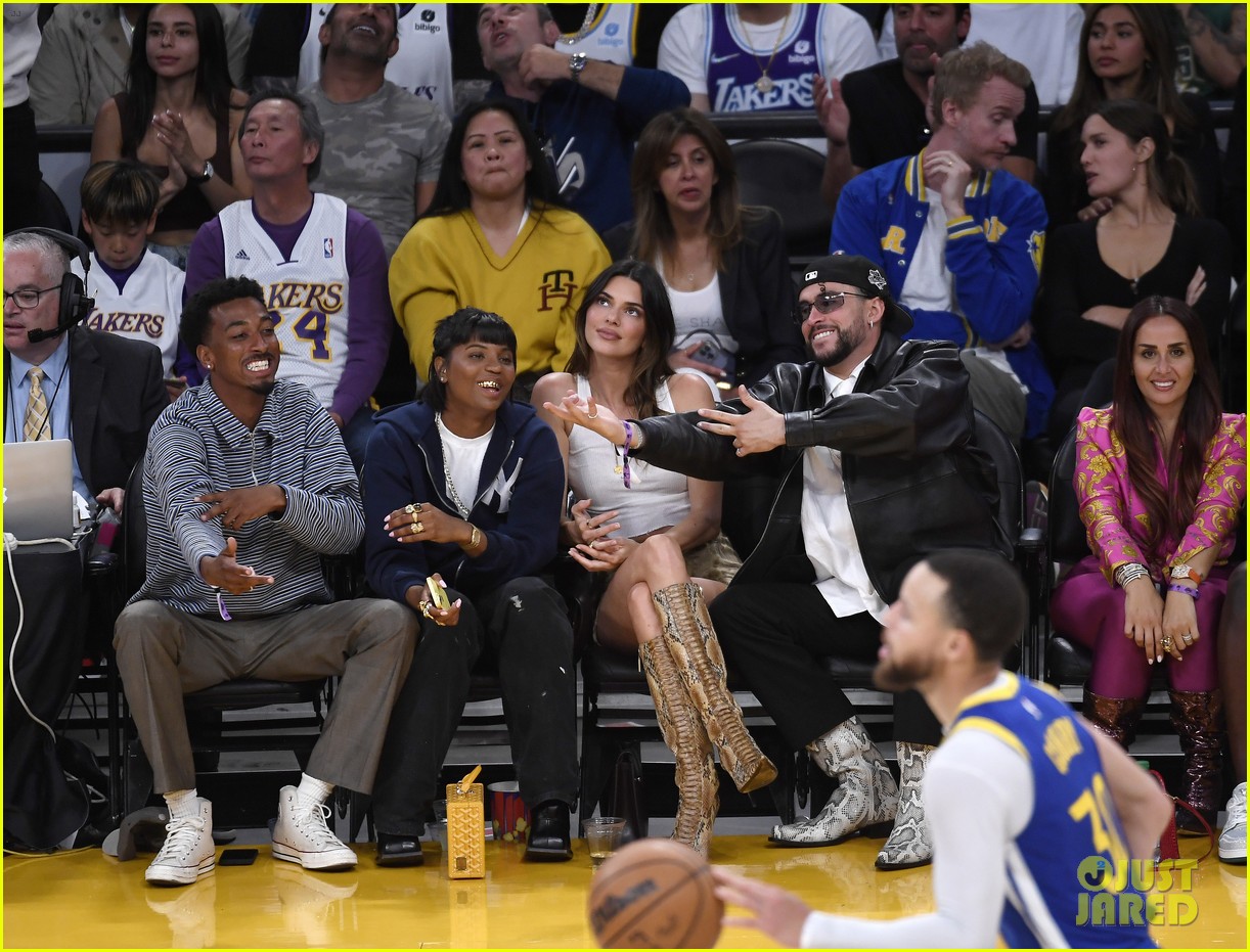 Kendall Jenner & Bad Bunny Sit Courtside at Lakers Playoff Game in Los Angeles: Photo 4933184 ...