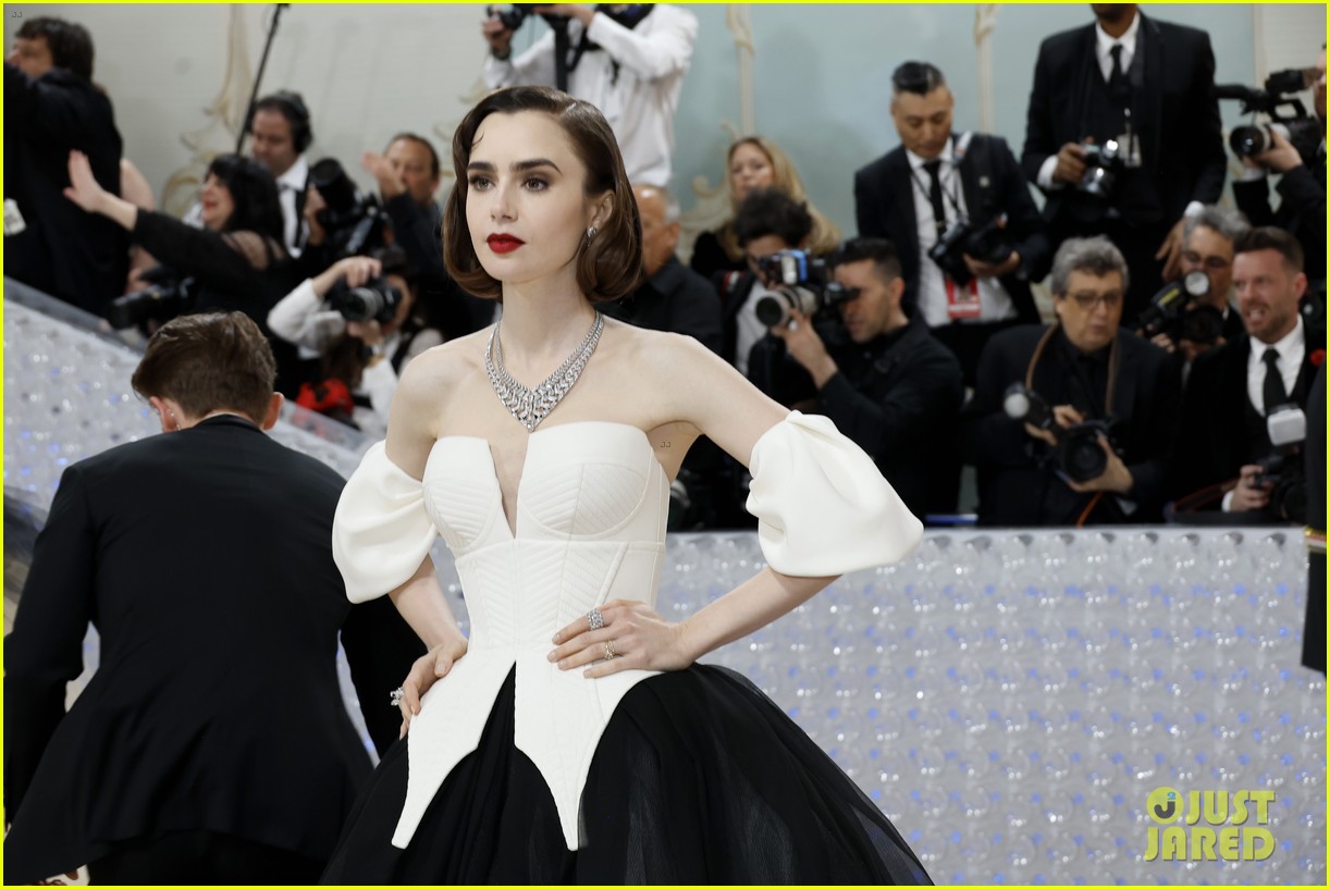 'Emily in Paris' Stars Lily Collins & Ashley Park Delivered Amazing Looks at Met Gala 2023 ...