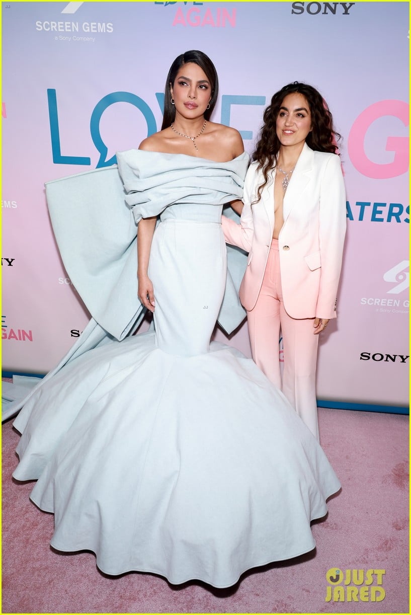 Priyanka Chopra Wows With Dramatic Powder Blue Gown at 'Love Again' Premiere With Sam Heughan ...