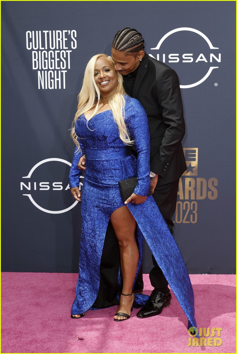 Ice Spice, Shameik Moore, Leigh-Anne Pinnock & More Step Out For BET ...