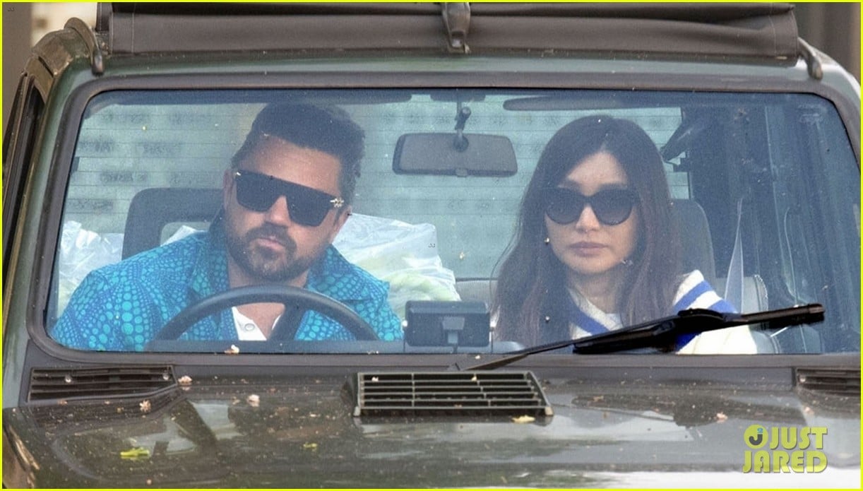 Dominic Cooper & Gemma Chan Take Their Classic Car to Go Shopping in ...