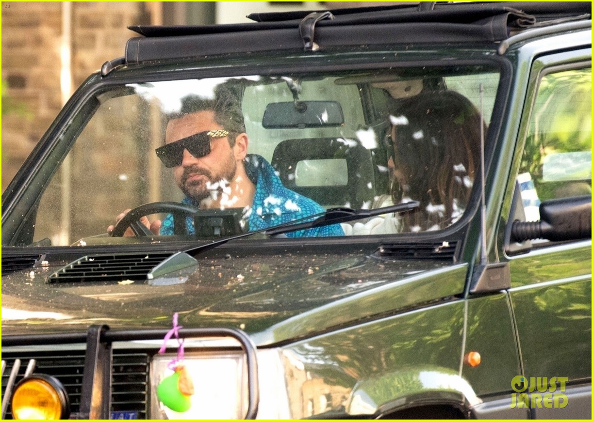 Dominic Cooper & Gemma Chan Take Their Classic Car to Go Shopping in ...