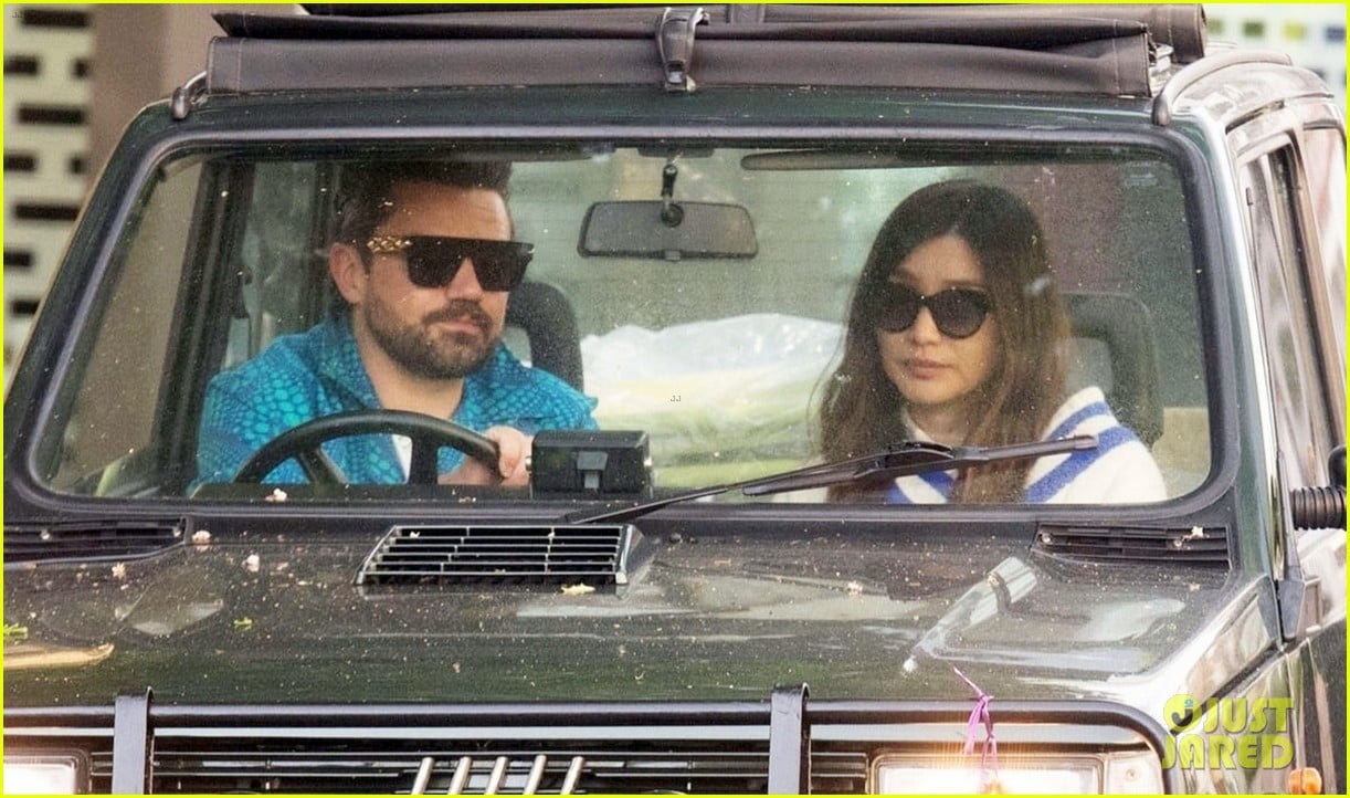 Dominic Cooper & Gemma Chan Take Their Classic Car to Go Shopping in ...