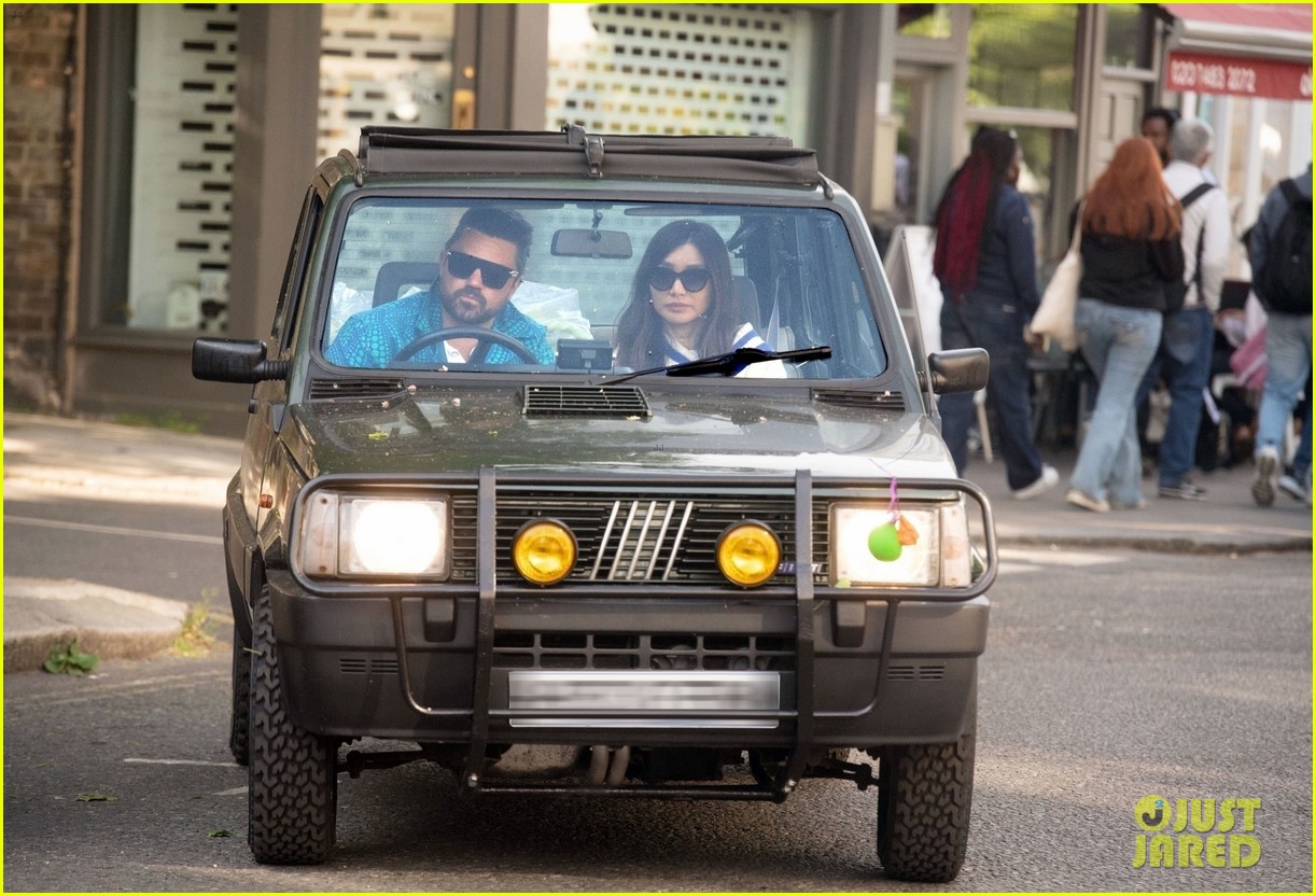 Dominic Cooper & Gemma Chan Take Their Classic Car to Go Shopping in ...