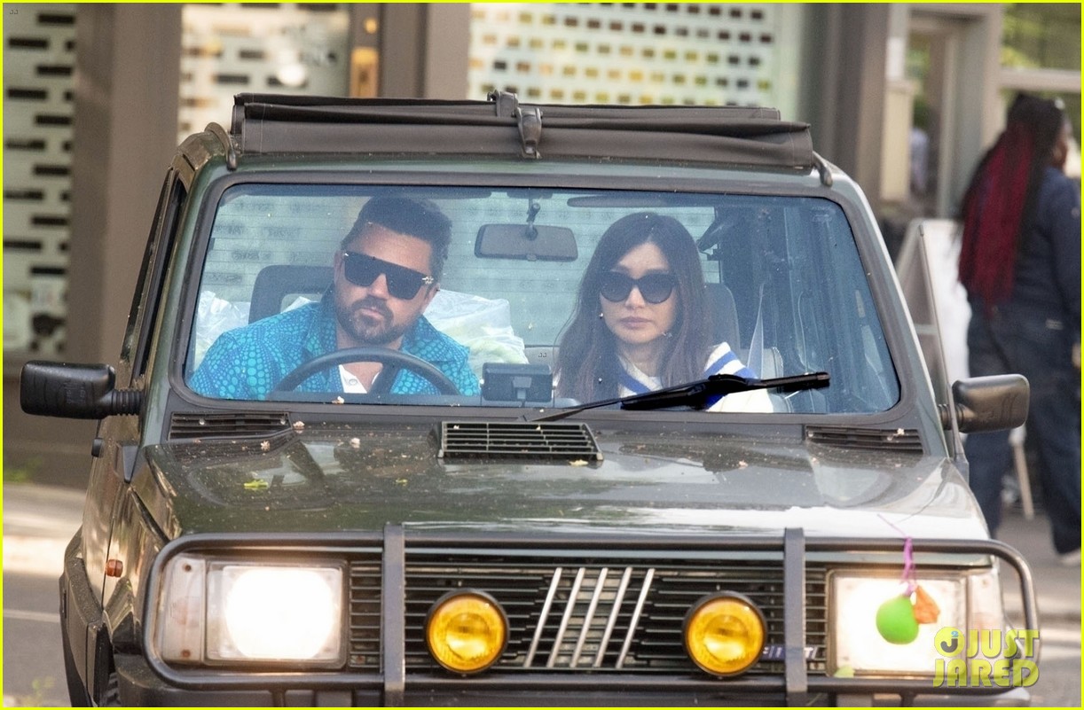 Dominic Cooper & Gemma Chan Take Their Classic Car to Go Shopping in ...