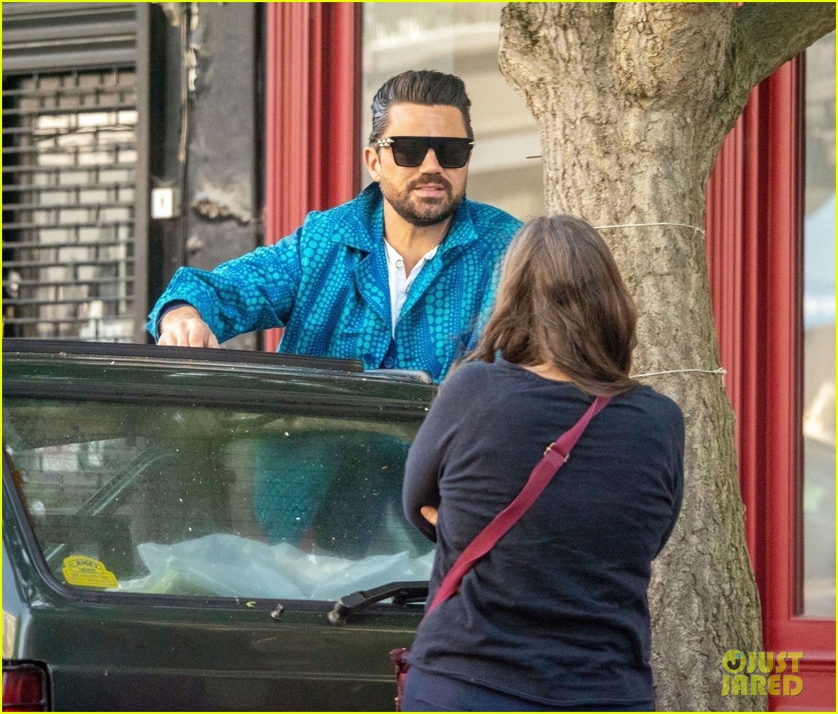Dominic Cooper & Gemma Chan Take Their Classic Car to Go Shopping in ...