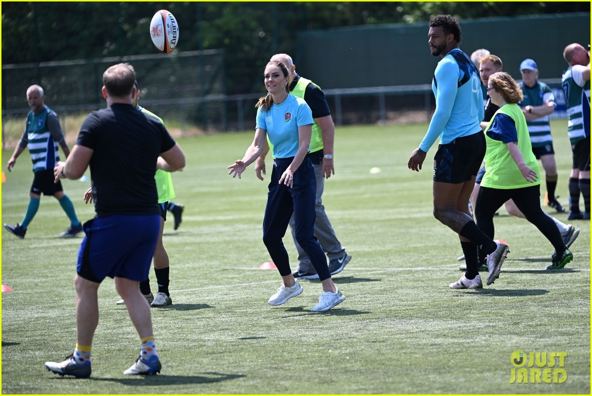 Kate Middleton Hits The Pitch For A Game of Rugby During 'Shaping Us ...