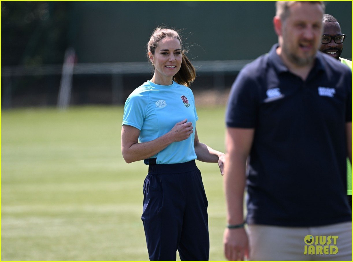 Kate Middleton Hits The Pitch For A Game of Rugby During 'Shaping Us ...
