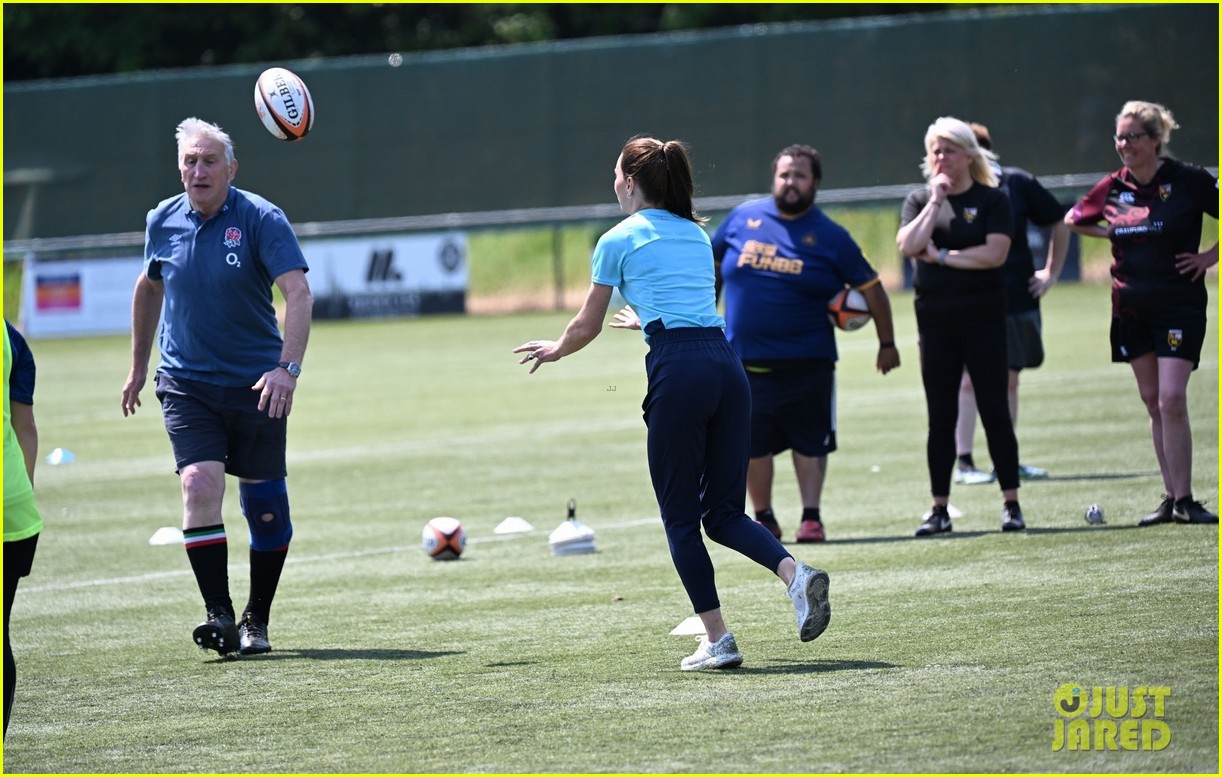 Kate Middleton Hits The Pitch For A Game of Rugby During 'Shaping Us ...